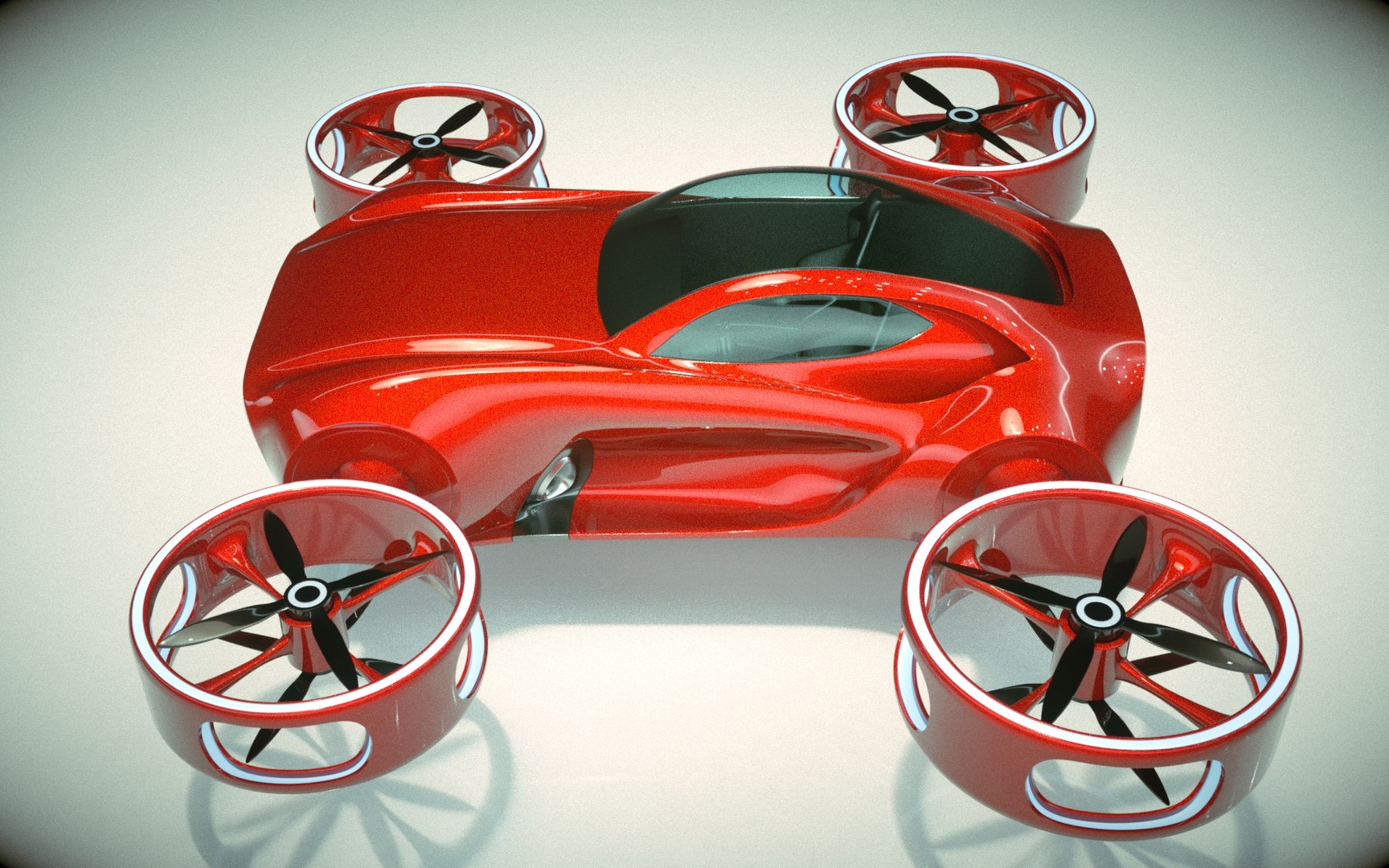 Car Copter 3D Model - TurboSquid 1557927