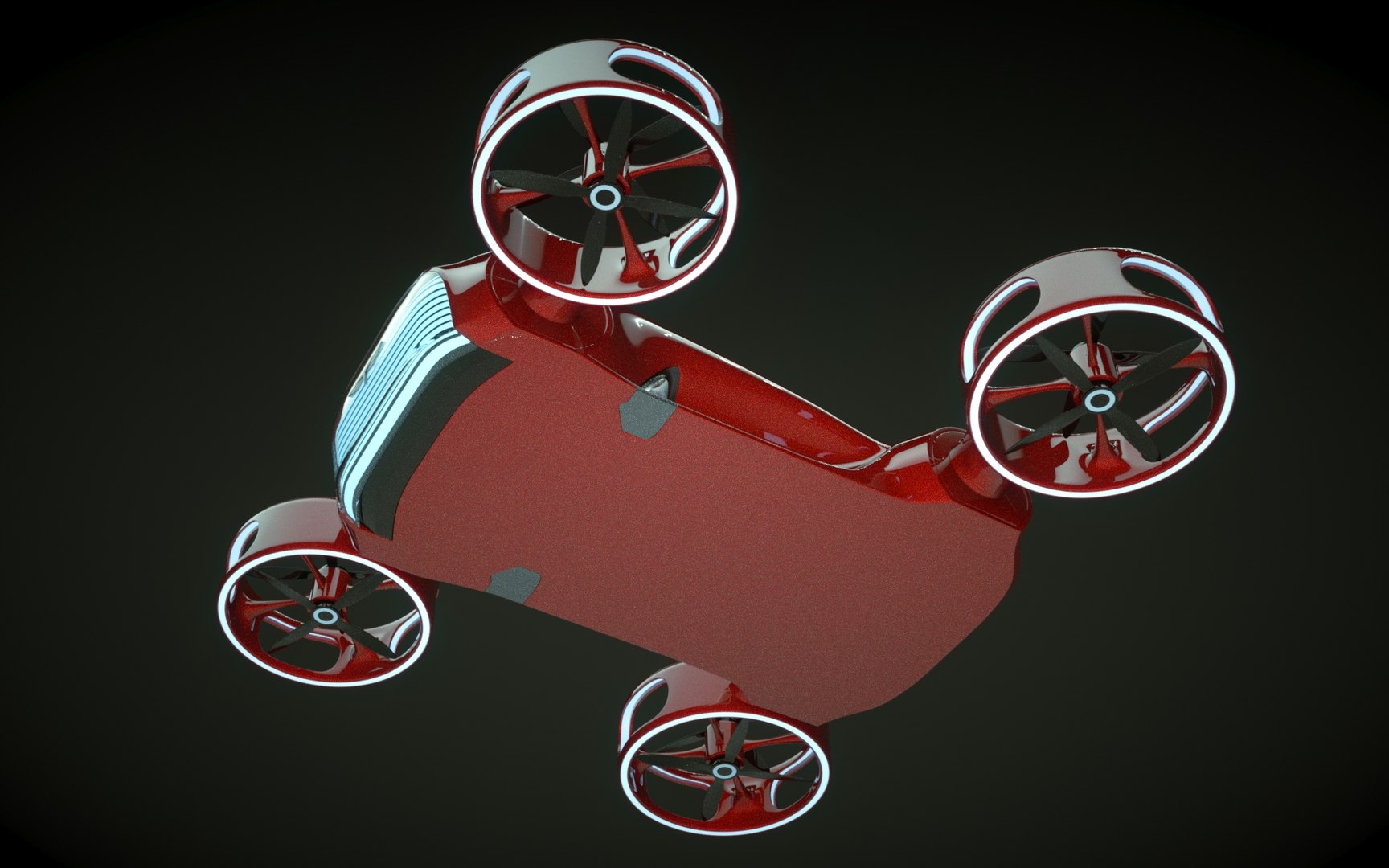 Car Copter 3D Model - TurboSquid 1557927