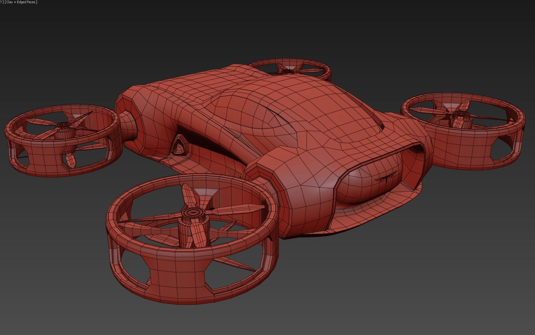 Car Copter 3D Model - TurboSquid 1557927