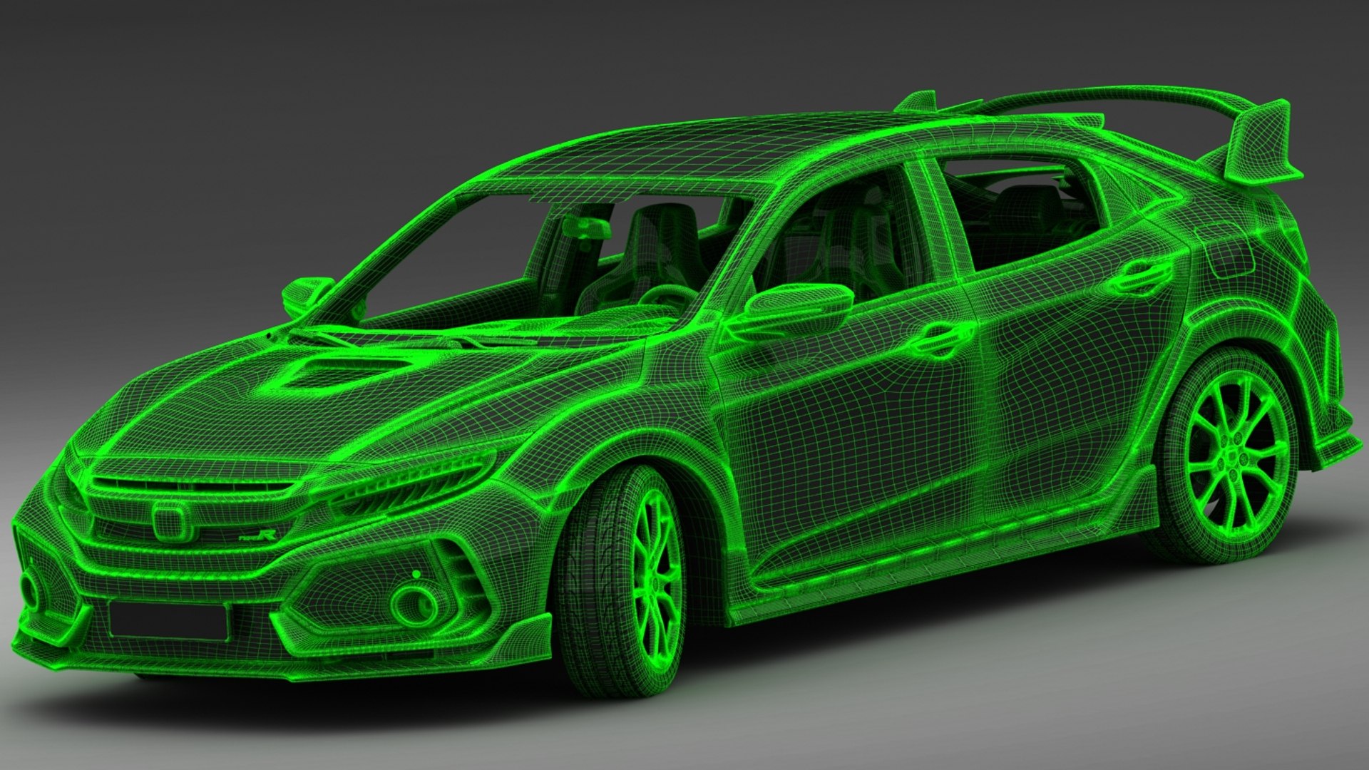 3D Honda Civic Type R - TurboSquid 1294004