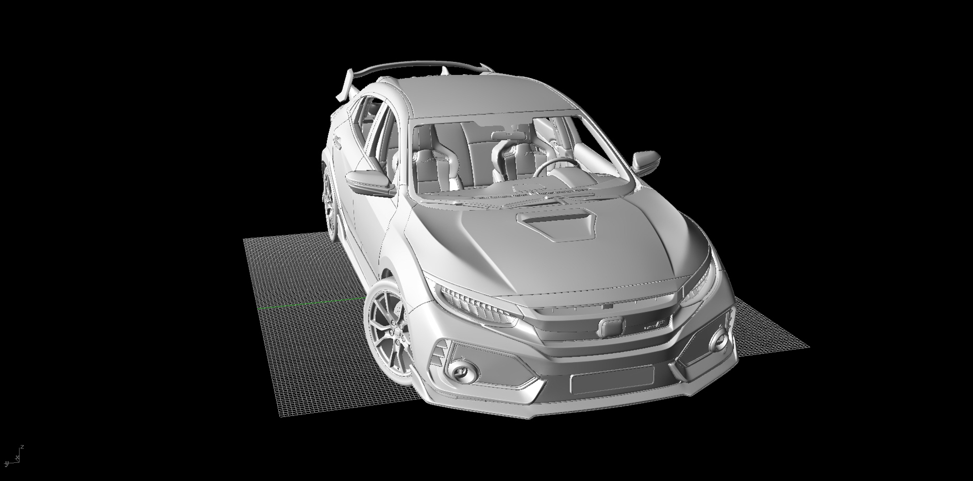 3D Honda Civic Type R - TurboSquid 1294004