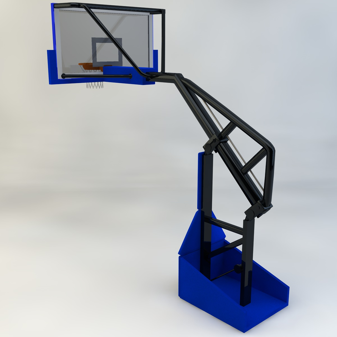 basketball hoop 3d max