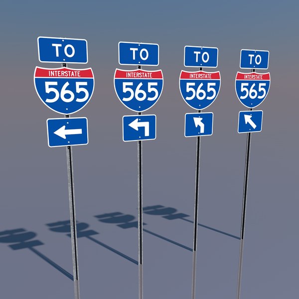 interstate 565 signs alabama c4d