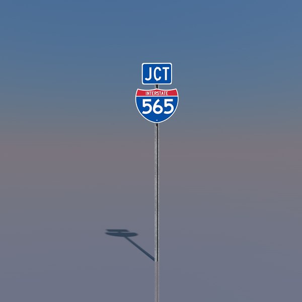 interstate 565 signs alabama c4d
