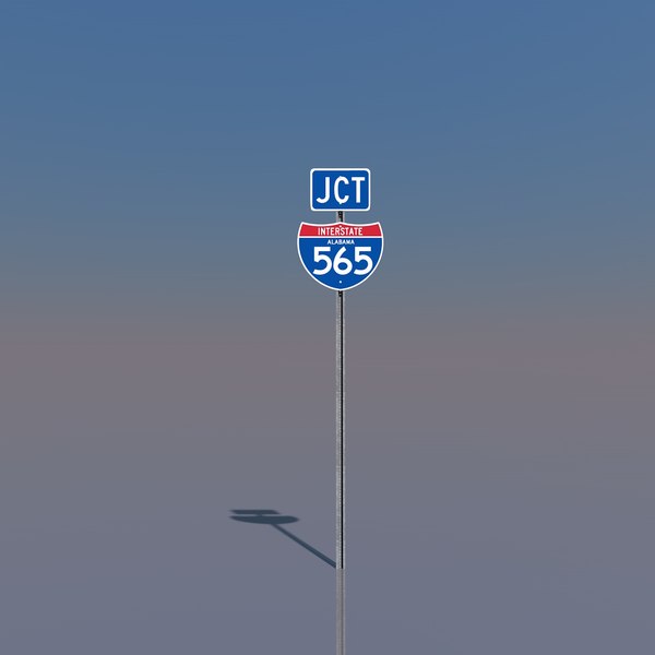 interstate 565 signs alabama c4d