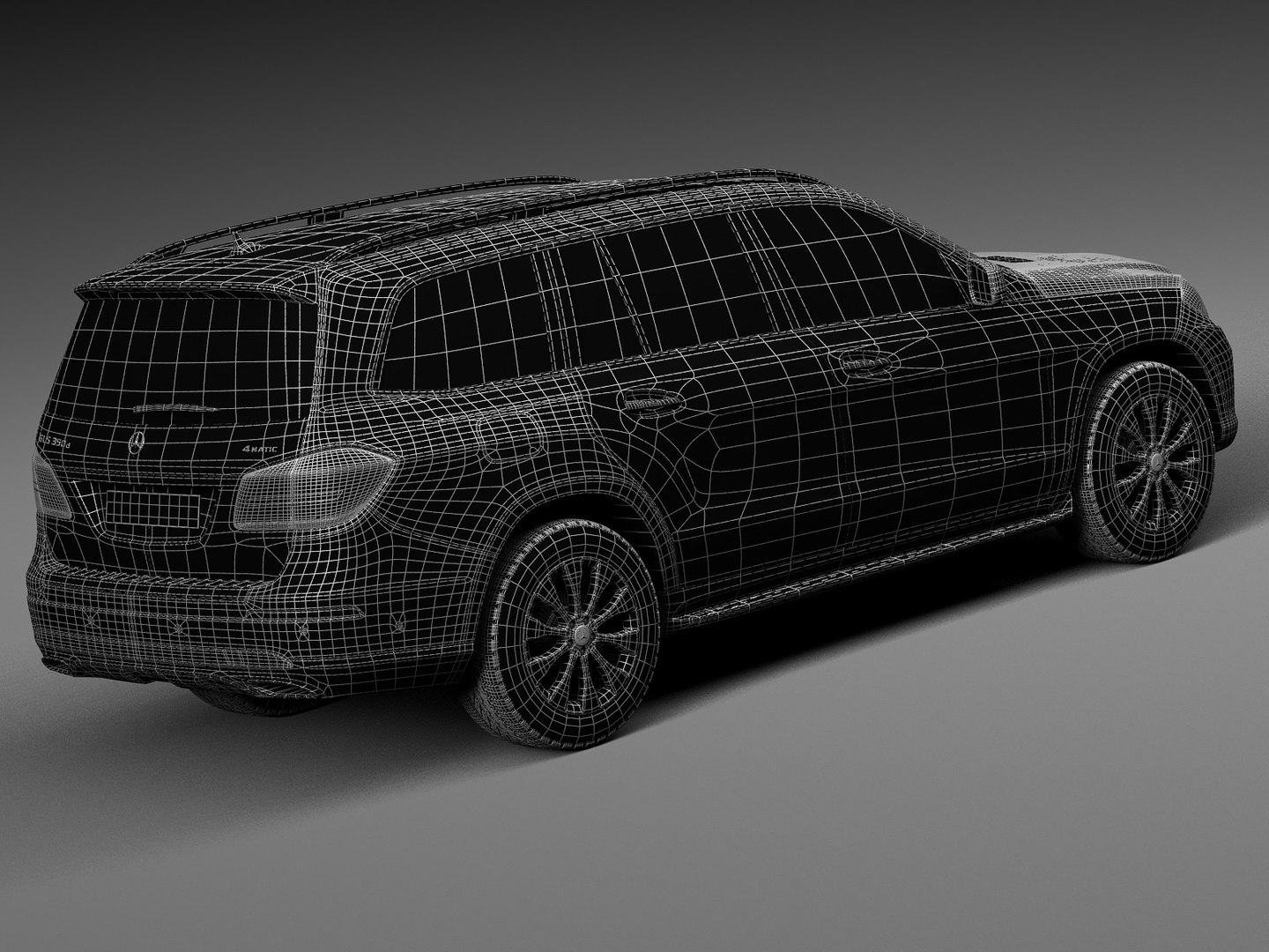 mercedes-benz 2017 gls 3d model