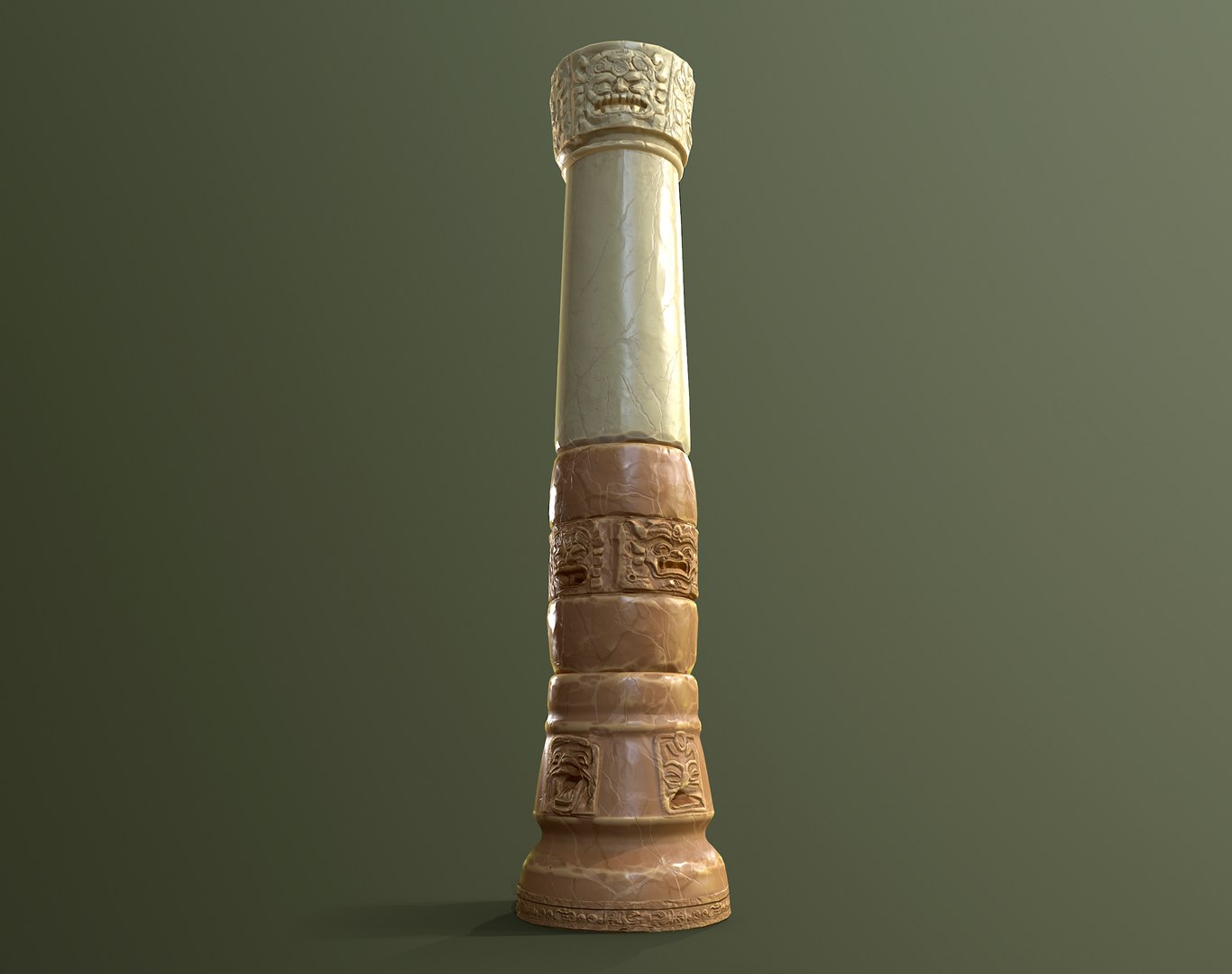 3D Stylized Stone Column - TurboSquid 2249569