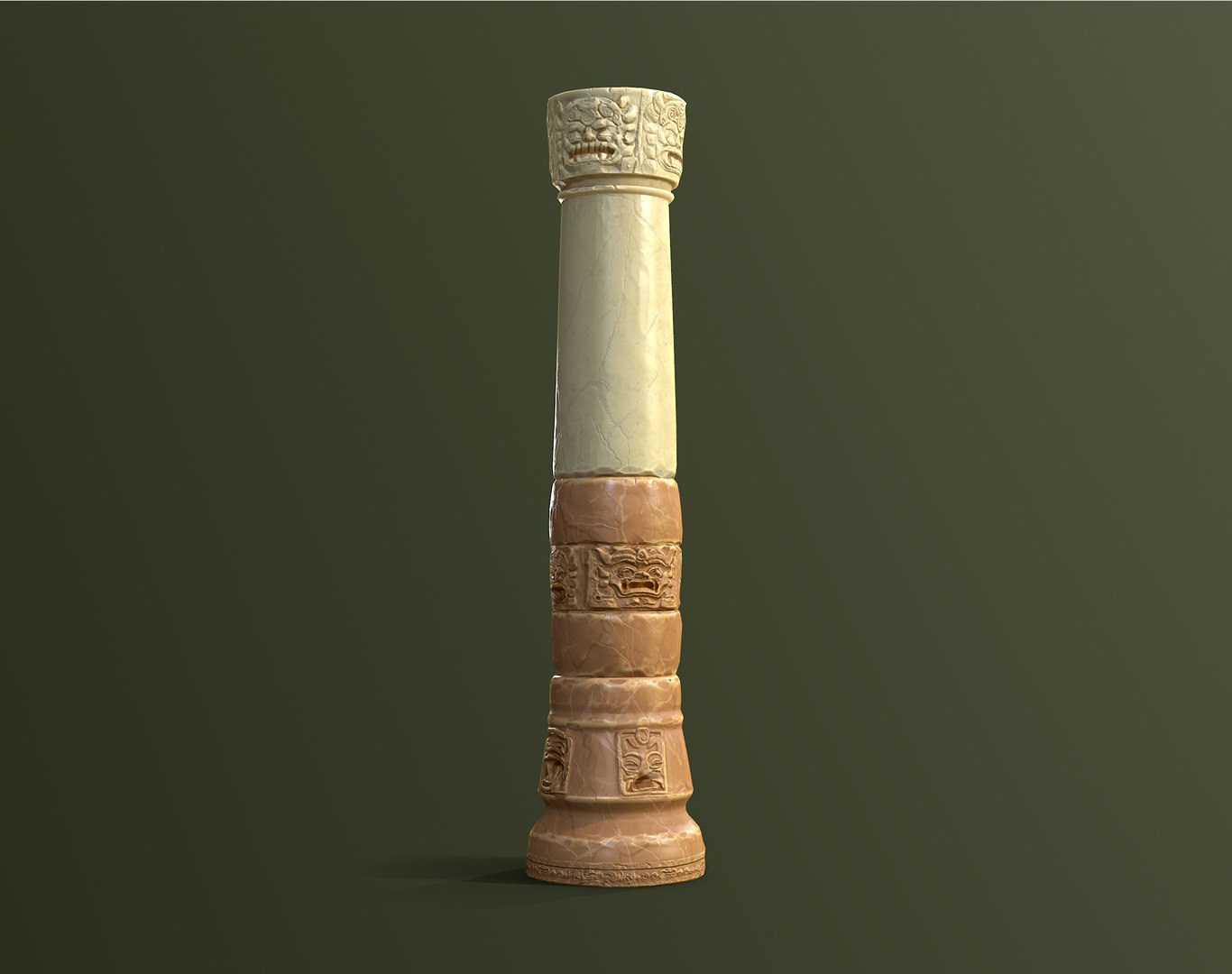 3D Stylized Stone Column - TurboSquid 2249569