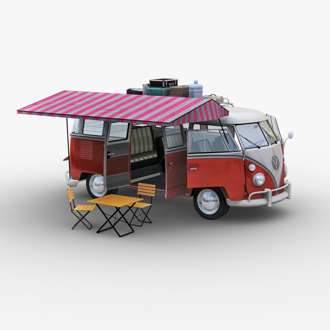 Camper Van Type 2 Luggage 3D - TurboSquid 2388555