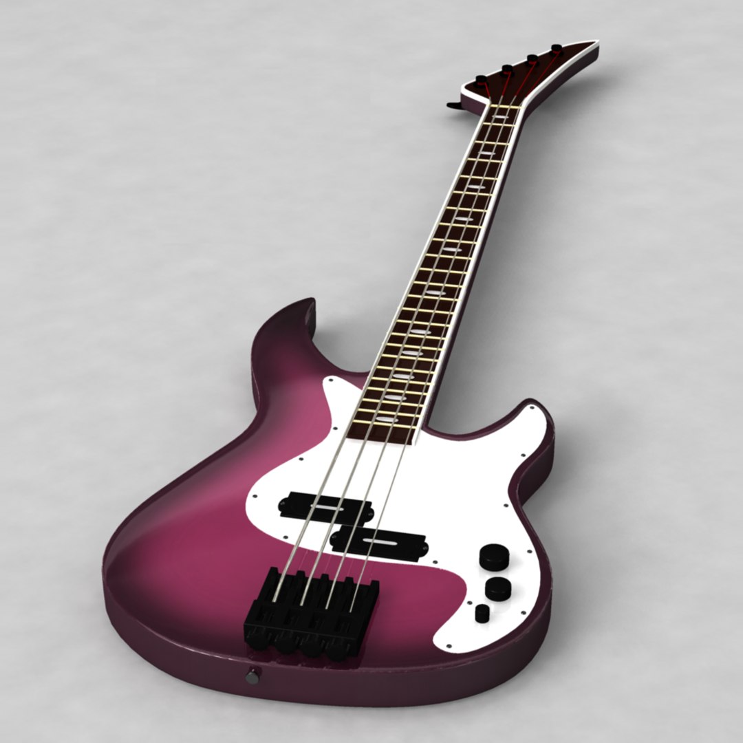 3d Model Base Guitar
