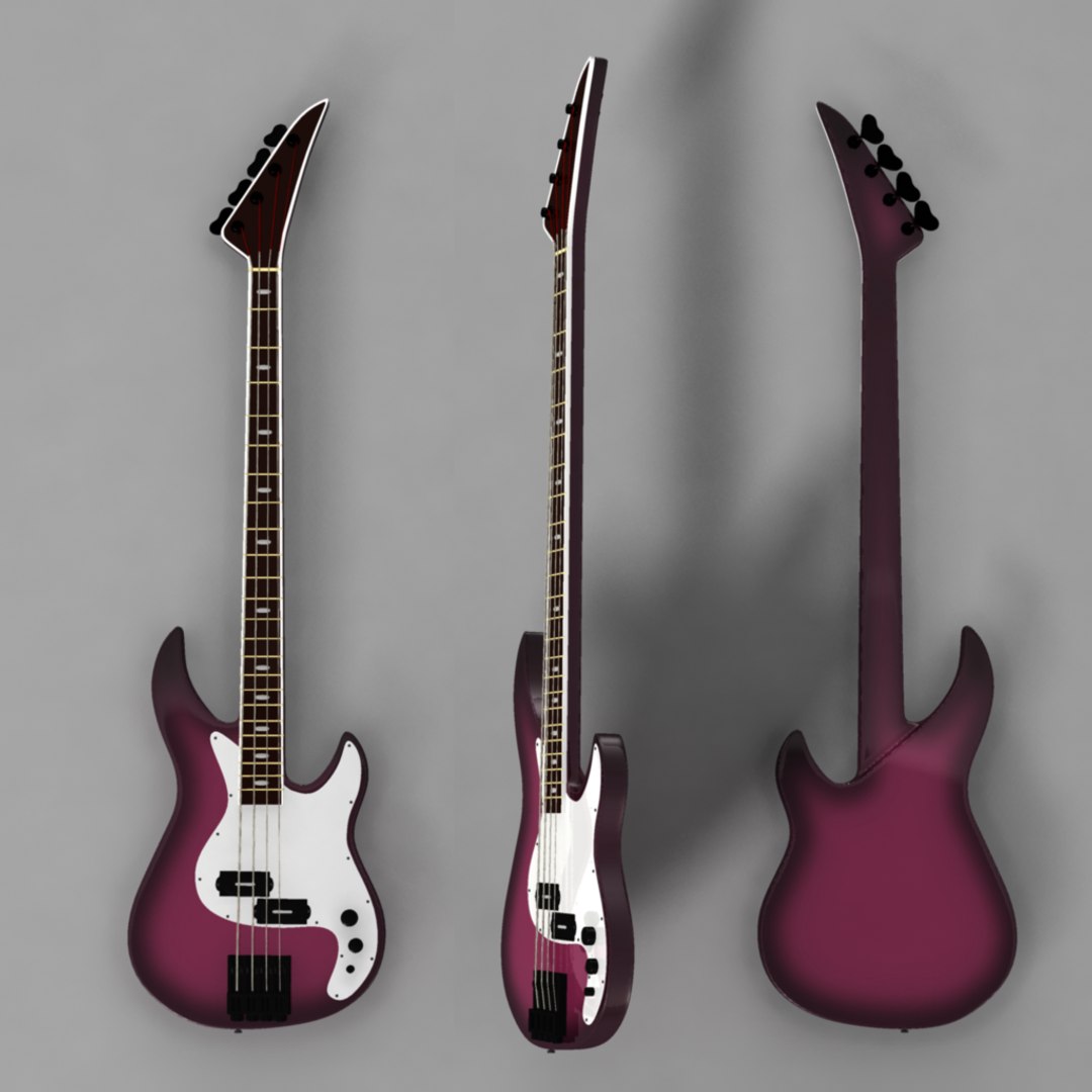 3d Model Base Guitar