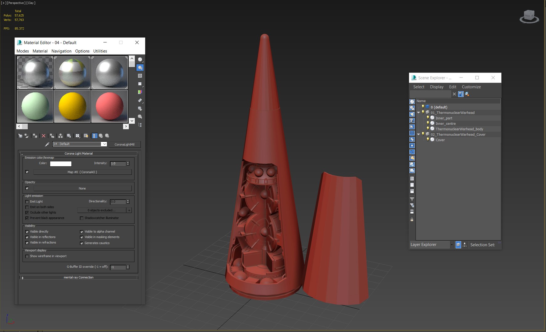 3D Thermonuclear Warhead - TurboSquid 1918433