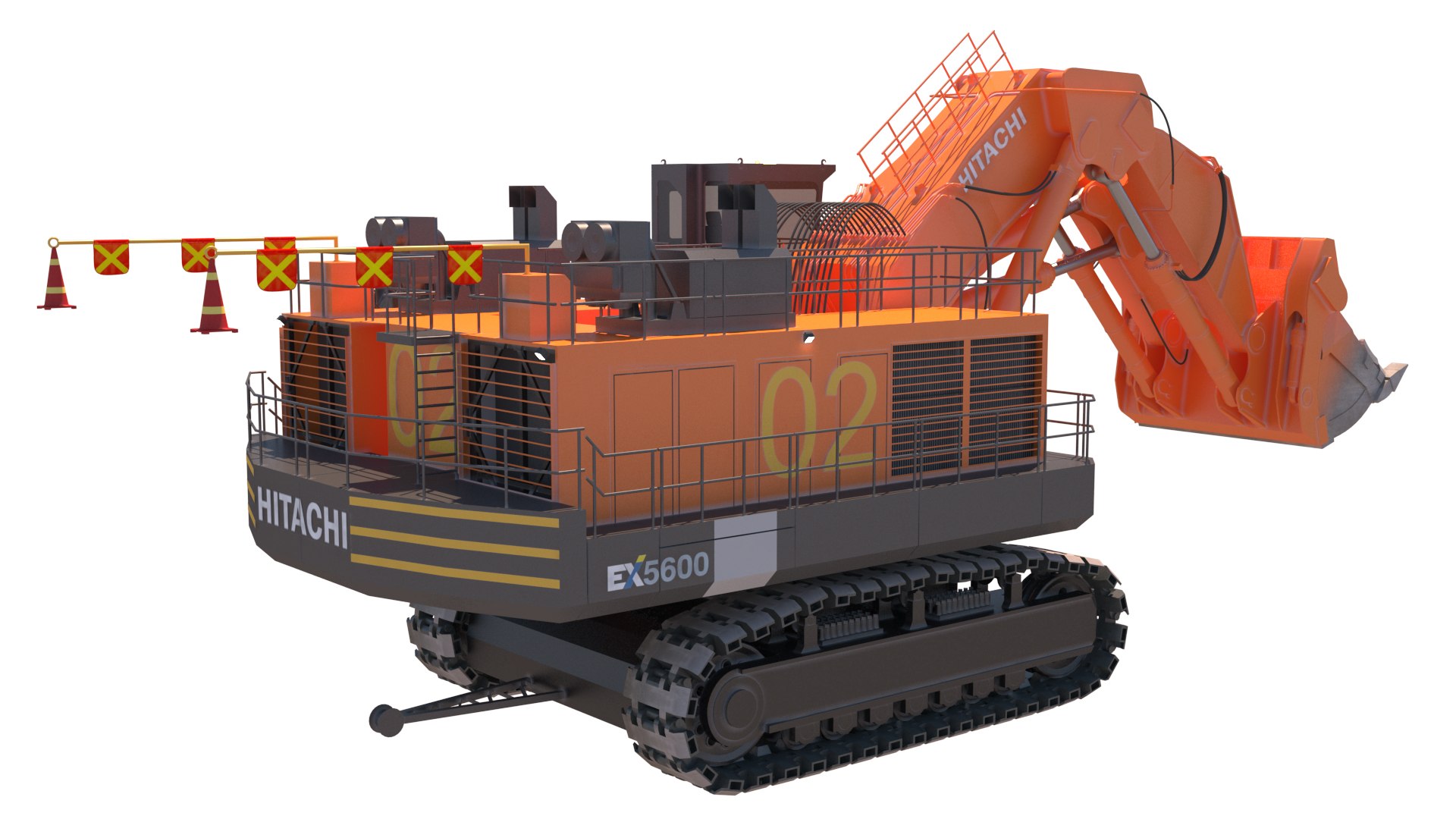 3D Hitachi EX5600 - TurboSquid 1835020