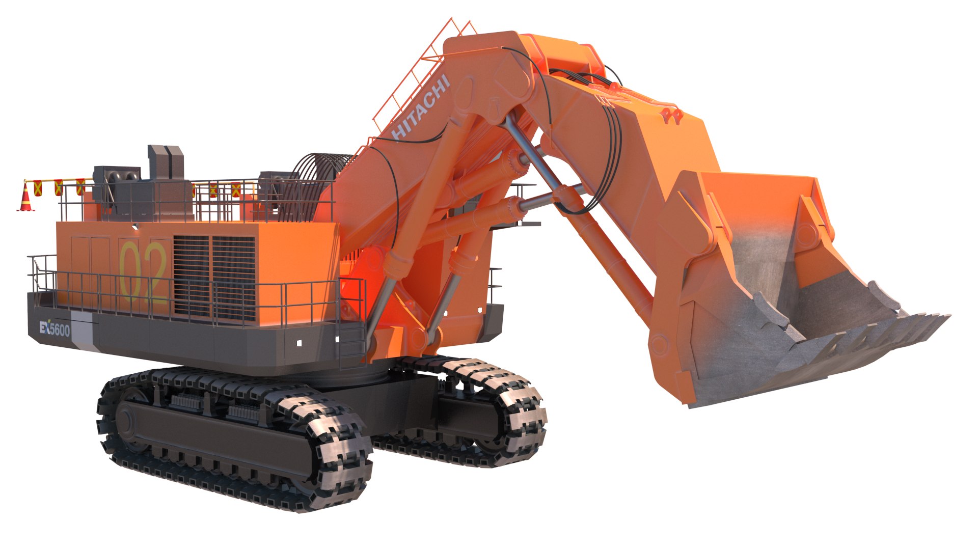 3D Hitachi EX5600 - TurboSquid 1835020