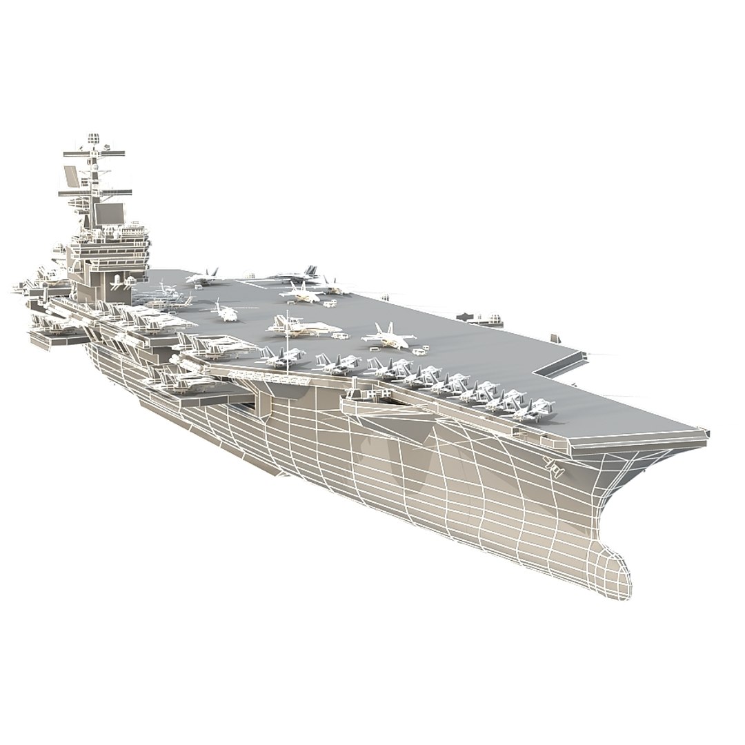 3d Uss George H W Bush Model