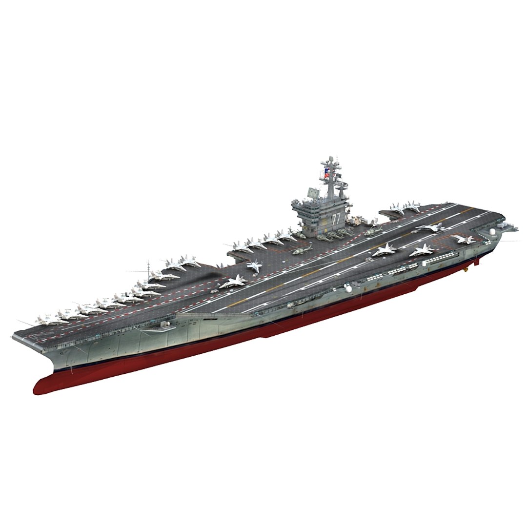 3d Uss George H W Bush Model