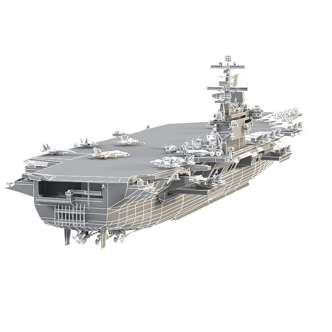 3d Uss George H W Bush Model