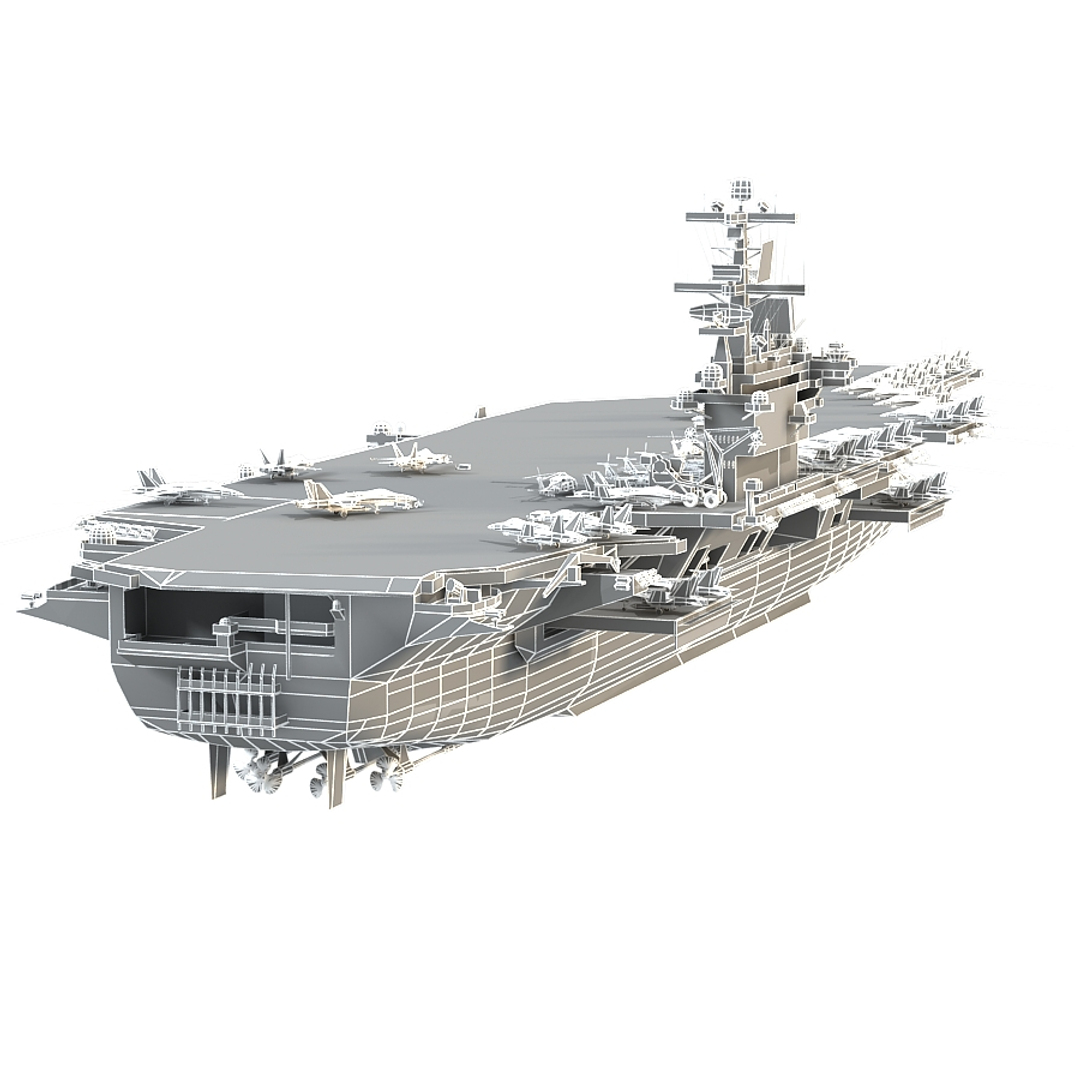 3d uss george h w bush model