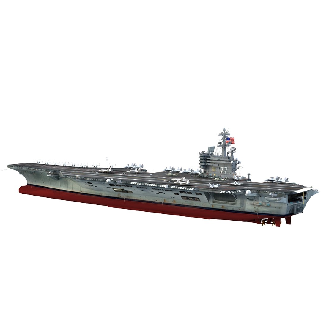 3d Uss George H W Bush Model
