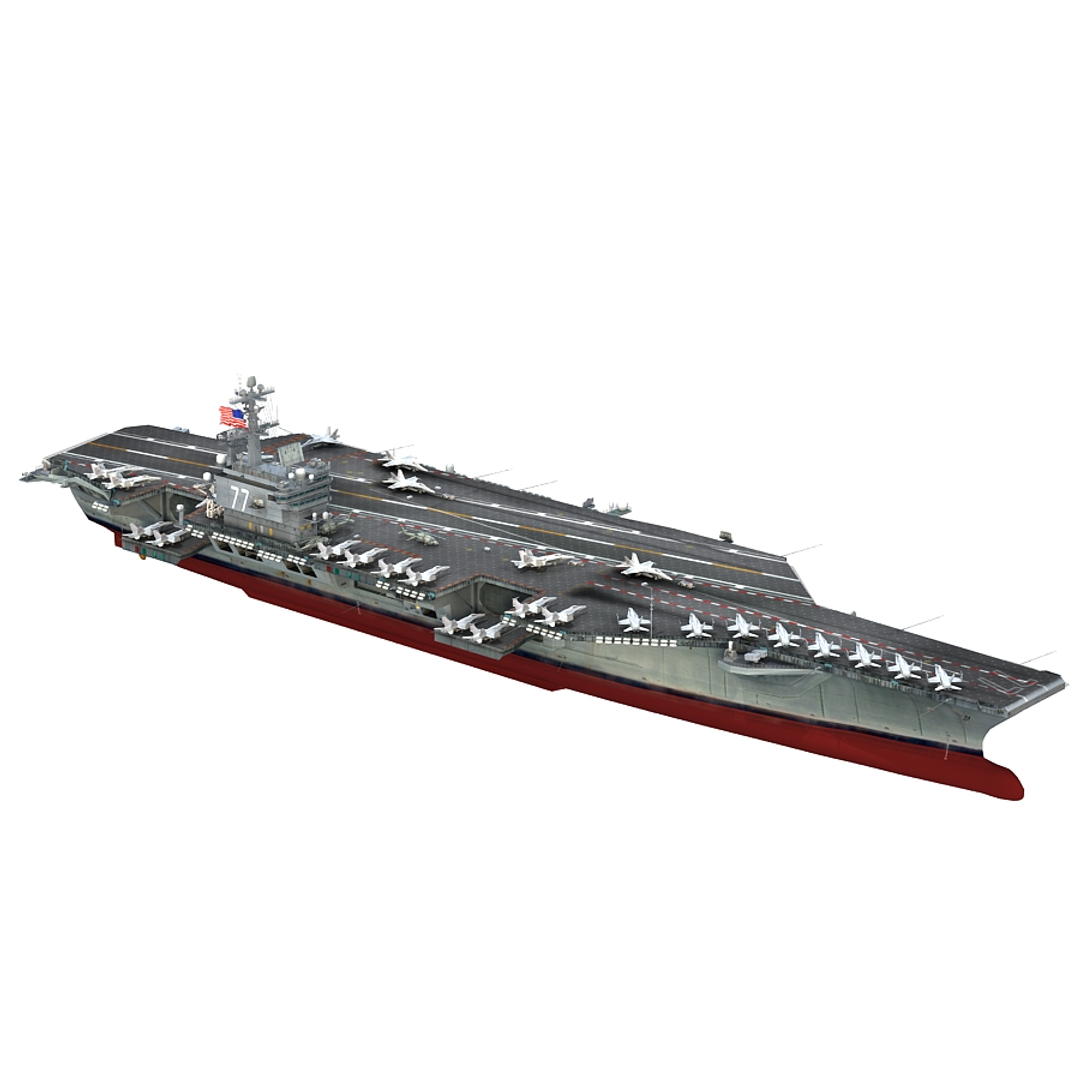 3d uss george h w bush model