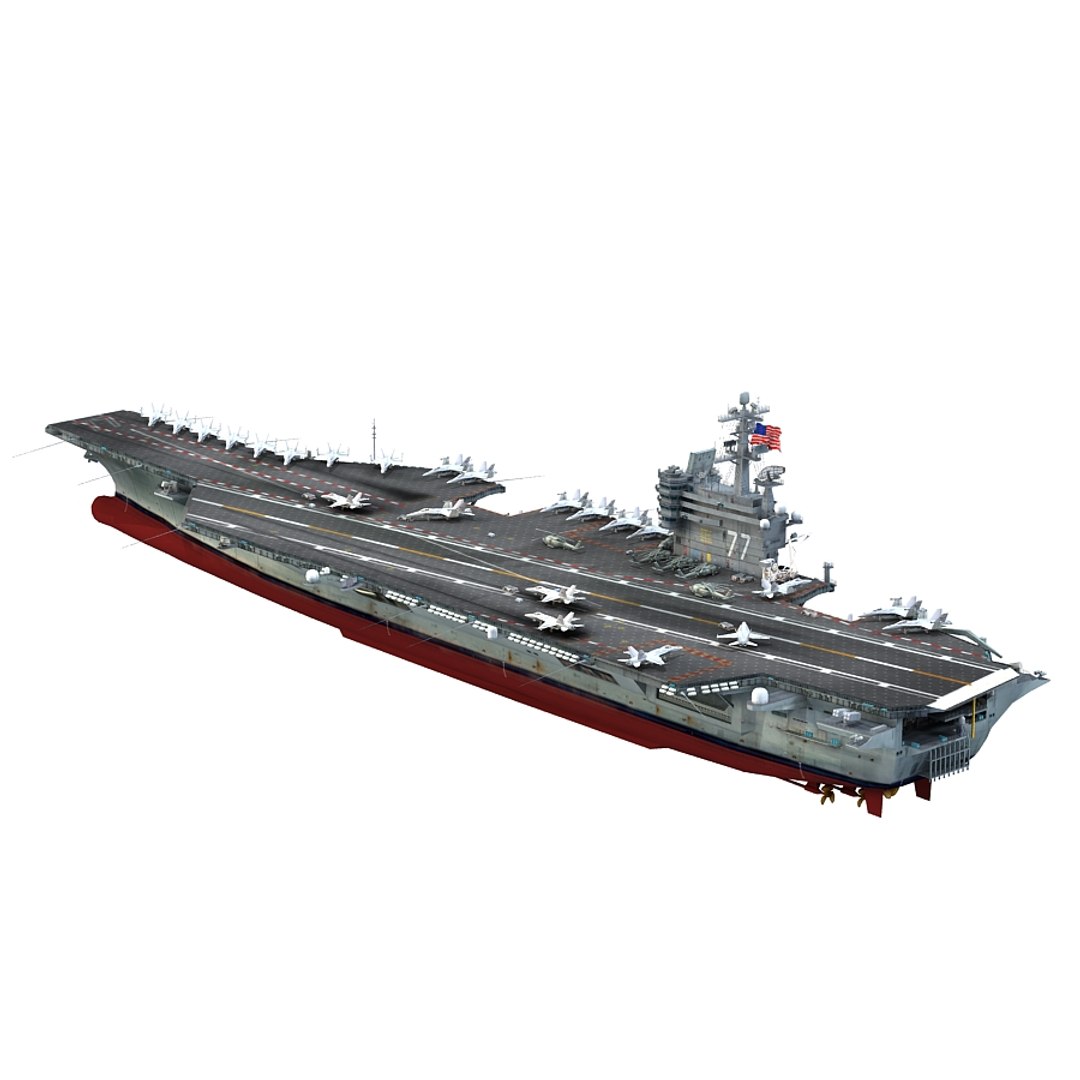 3d Uss George H W Bush Model