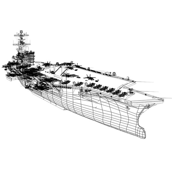 3d uss george h w bush model