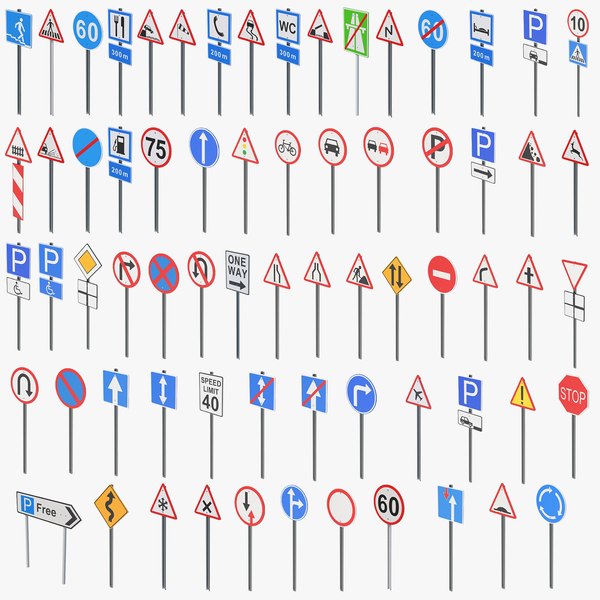 Free Traffic Signs 3D Models for Download | TurboSquid