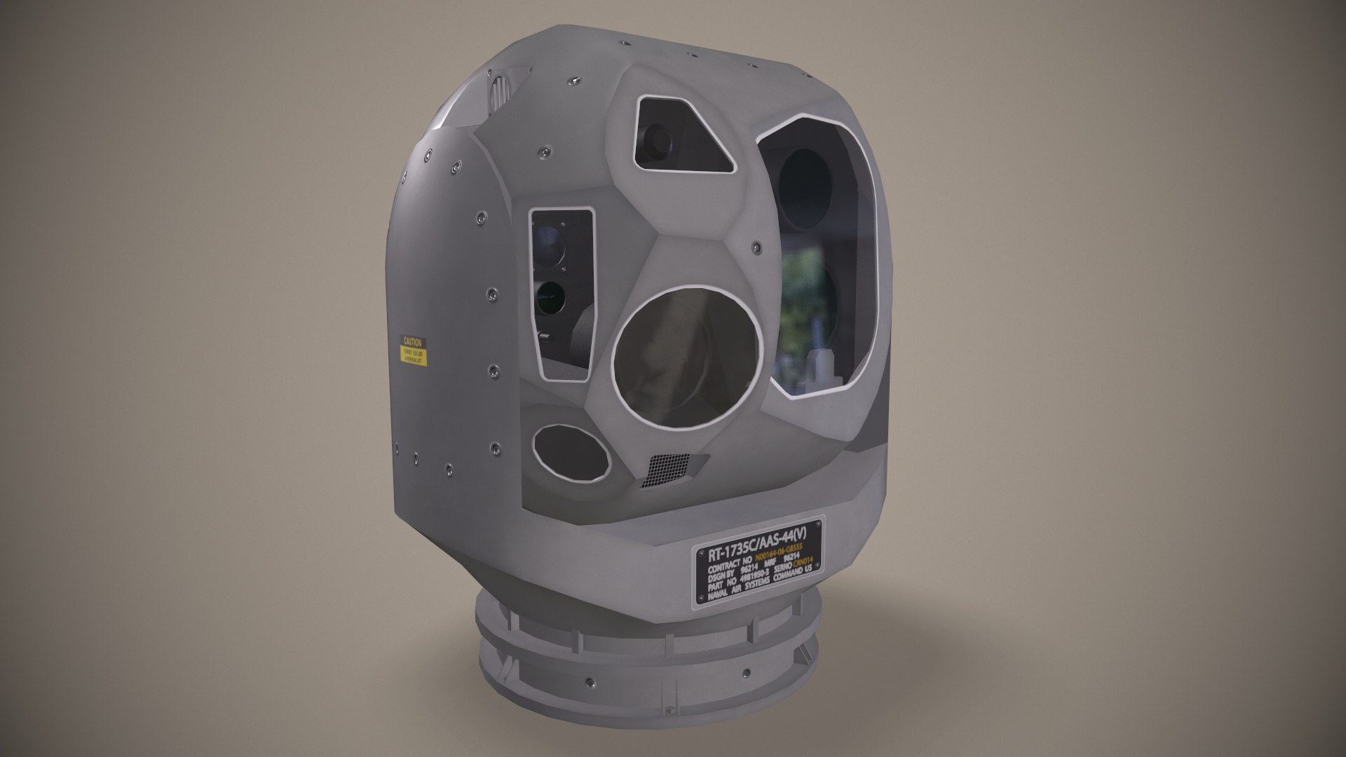 3D Aircraft FLIR Camera AAS-44 Model - TurboSquid 1995229