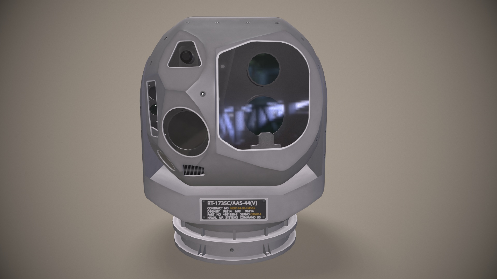 3D Aircraft FLIR Camera AAS-44 Model - TurboSquid 1995229