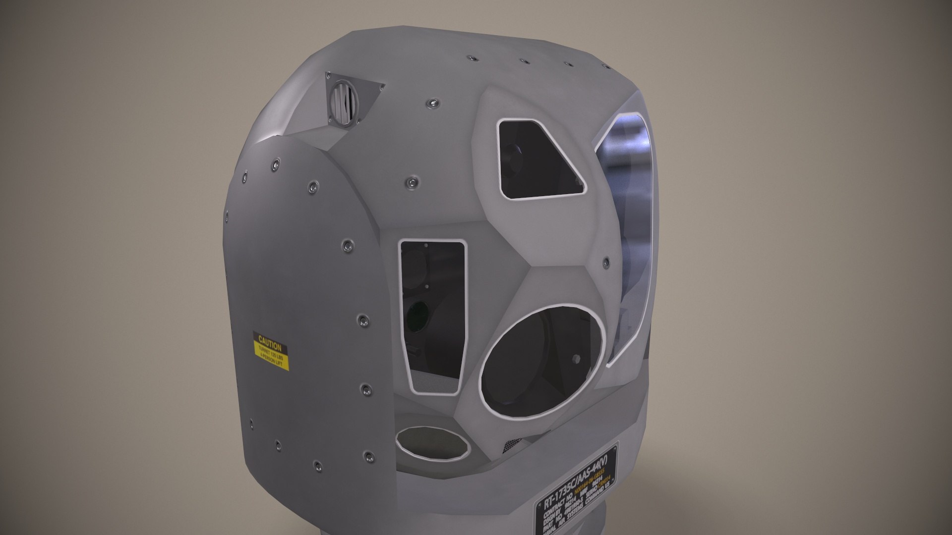 3D Aircraft FLIR Camera AAS-44 Model - TurboSquid 1995229