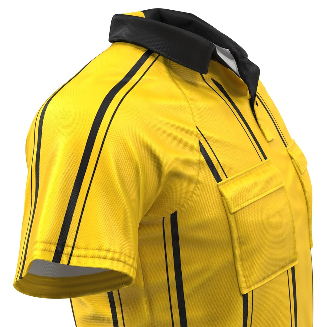 yellow referees jersey 3ds