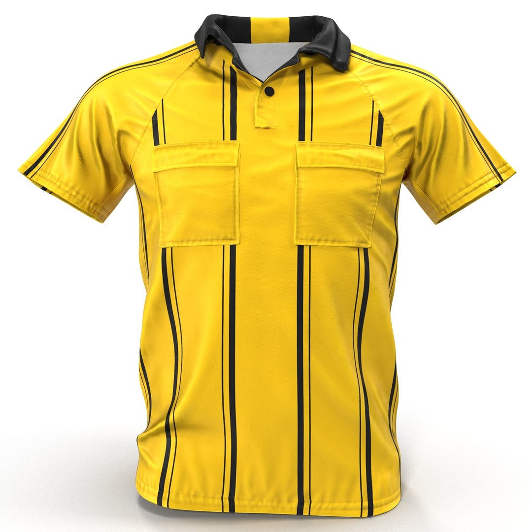 Yellow Referees Jersey 3ds