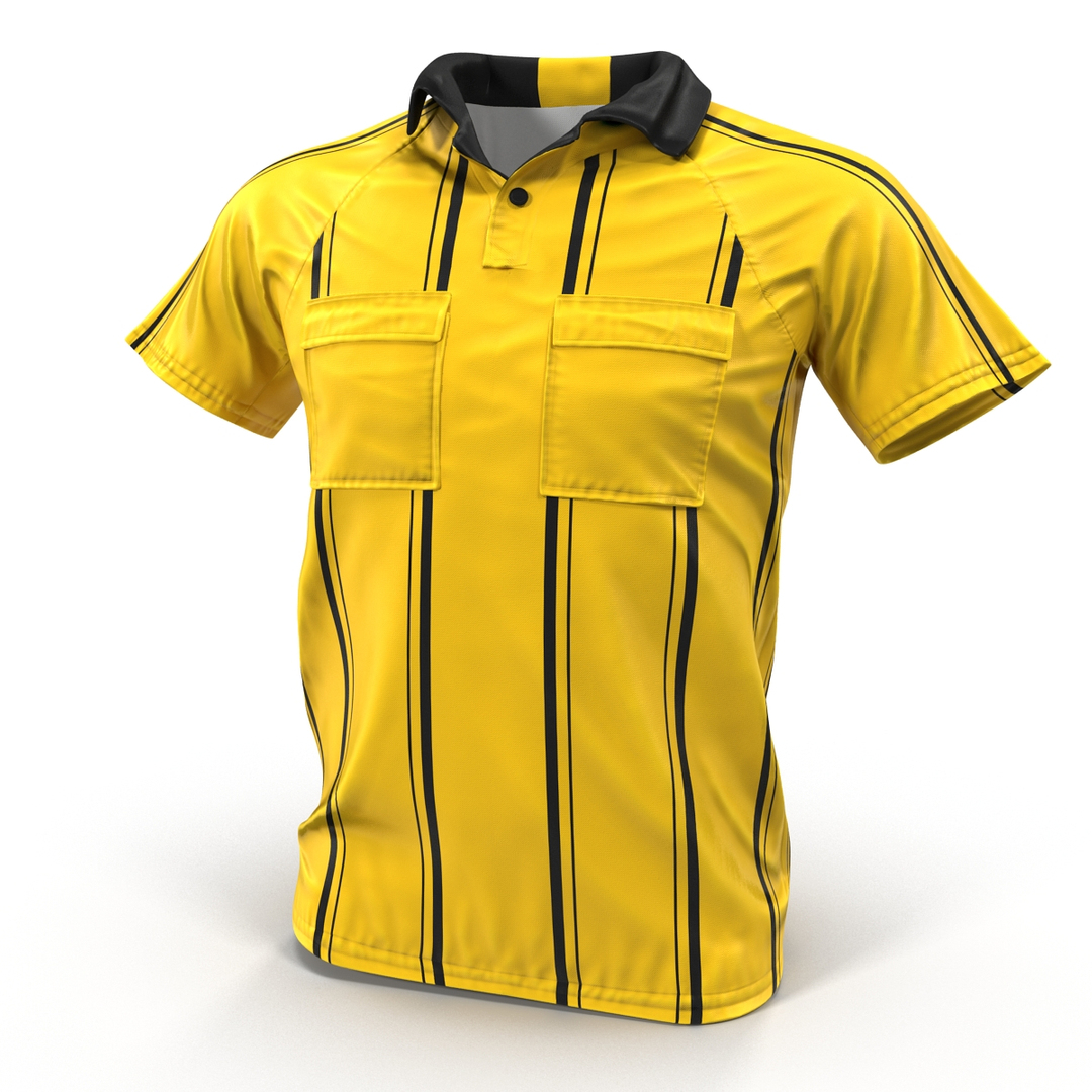 Yellow Referees Jersey 3ds