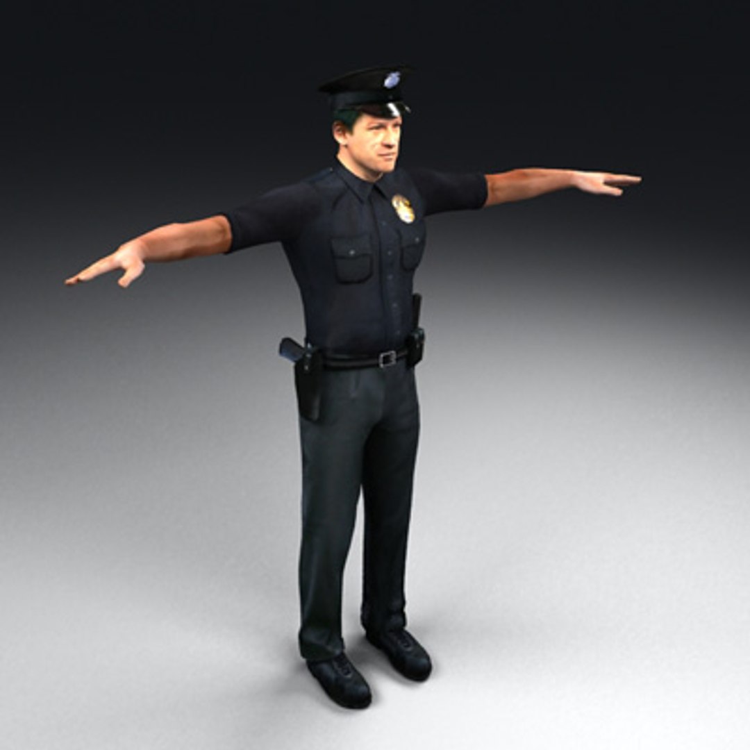 3d Policemen Beretta 92f Model