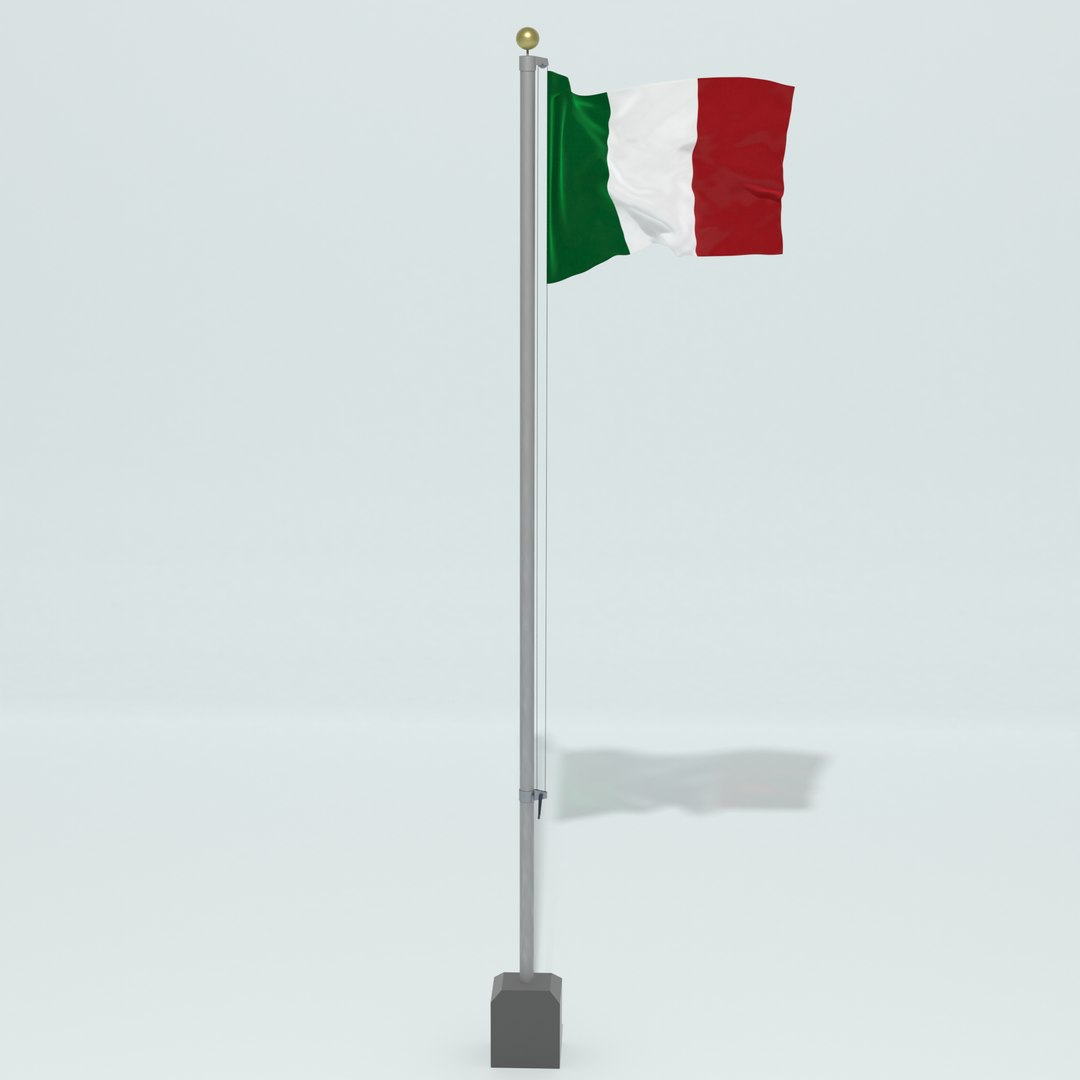 ITALY FLAG 3D - TurboSquid 1820602