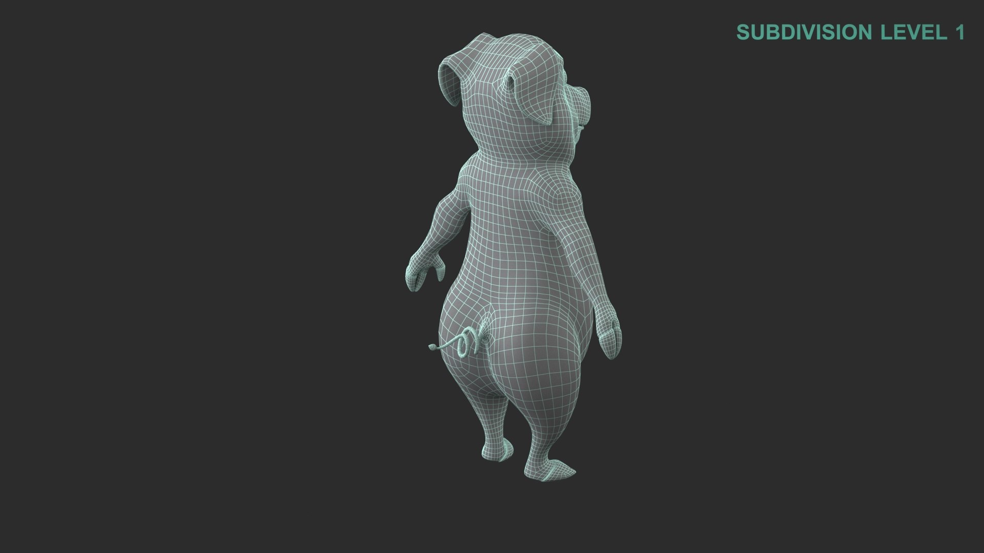 Cartoon Piggy Character 3D Model - TurboSquid 2107222