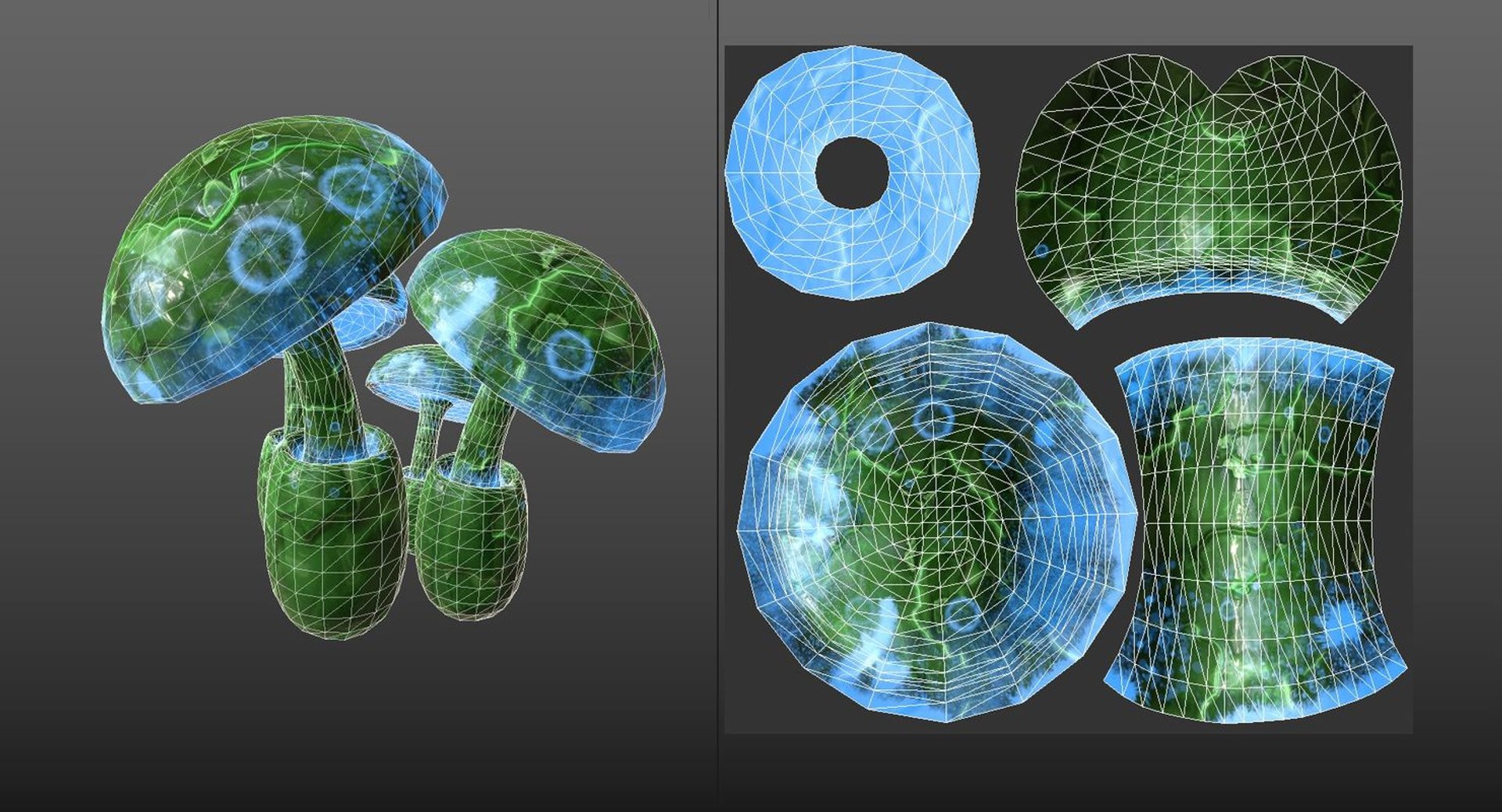 Mushrooms Model - TurboSquid 1389446