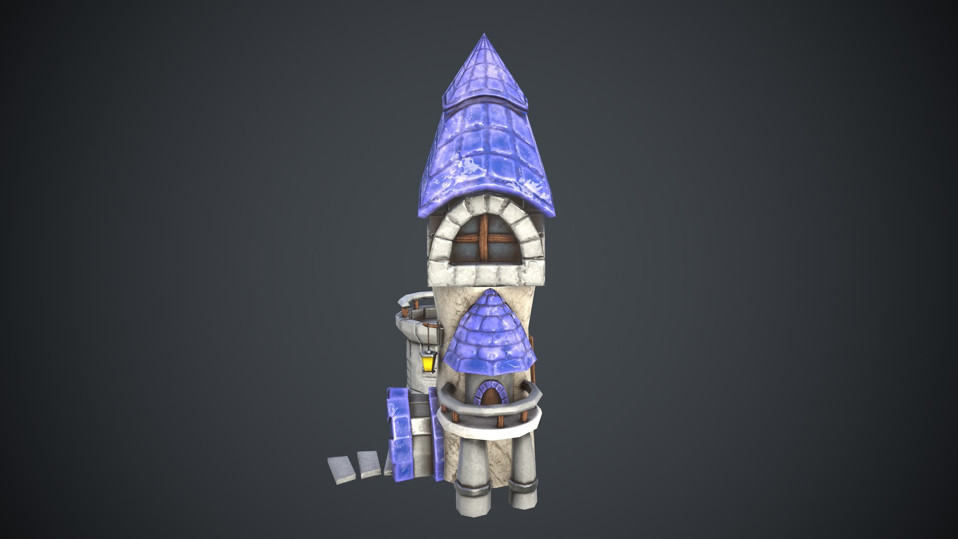 Cartoon Magic Tower 3D Model - TurboSquid 1653409