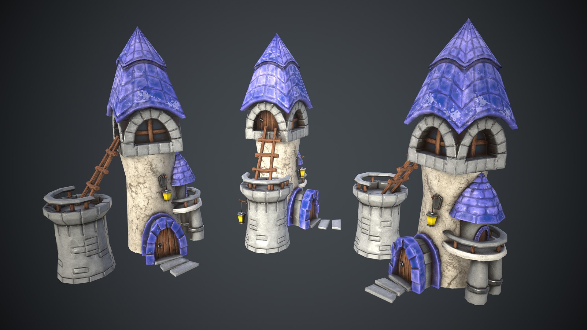 Cartoon Magic Tower 3D Model - TurboSquid 1653409