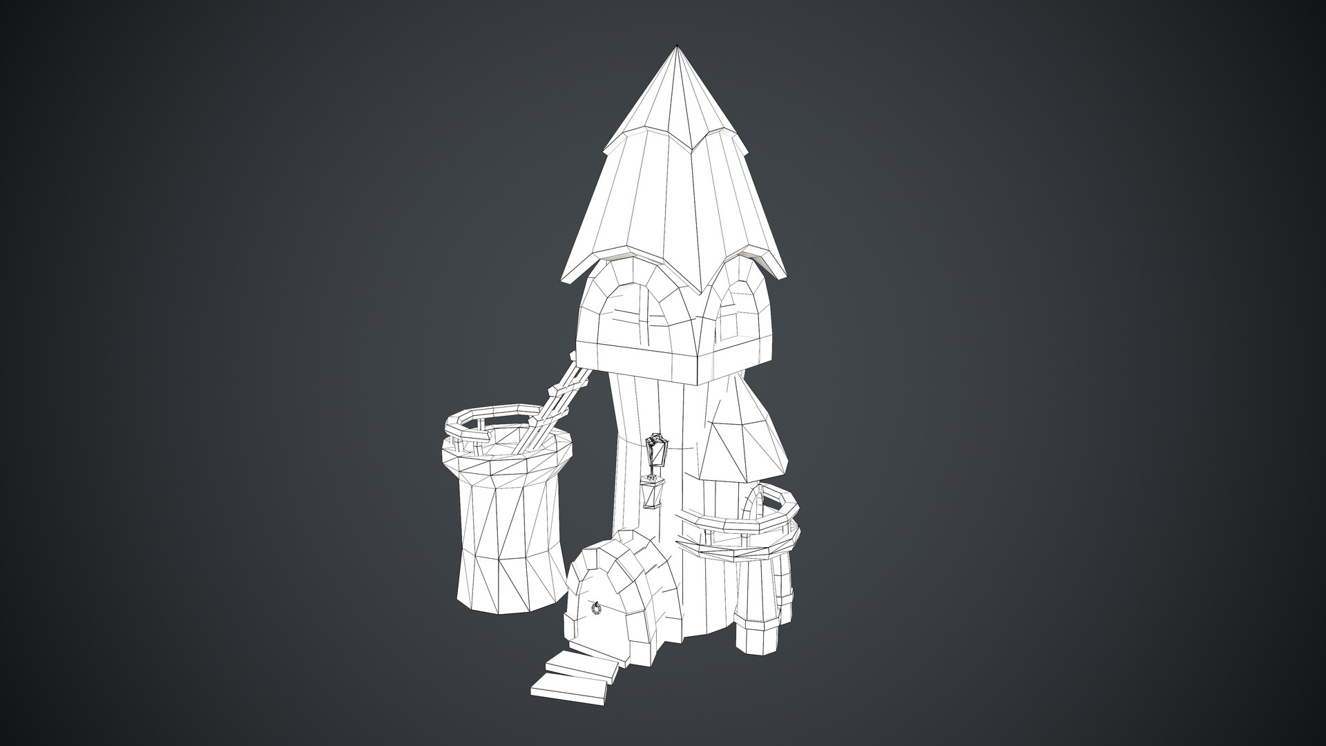 Cartoon Magic Tower 3D Model - TurboSquid 1653409