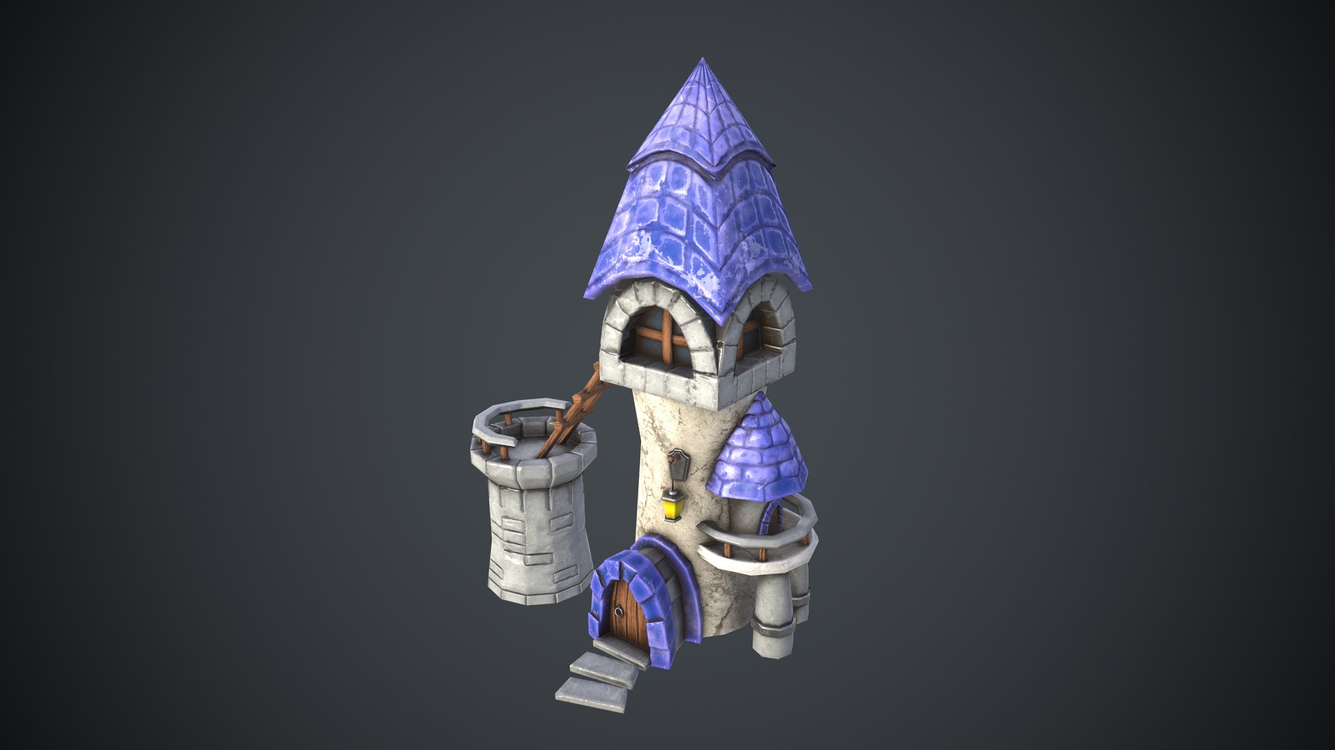 Cartoon Magic Tower 3D Model - TurboSquid 1653409