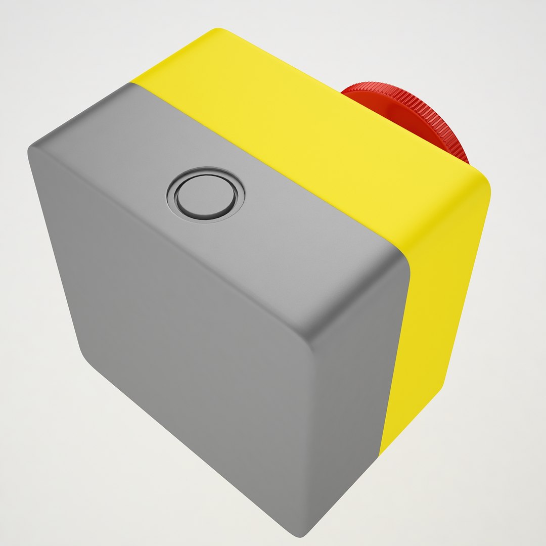 3D Emergency Stop Button Model - TurboSquid 1267398