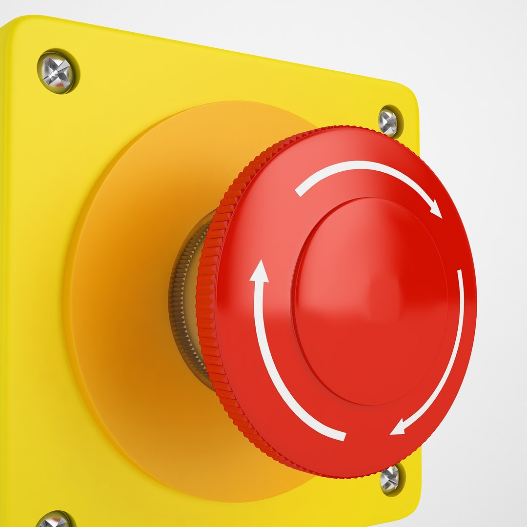 3D Emergency Stop Button Model - TurboSquid 1267398