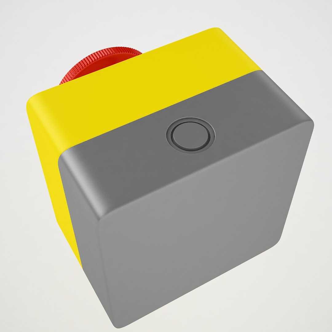 3D Emergency Stop Button Model - TurboSquid 1267398