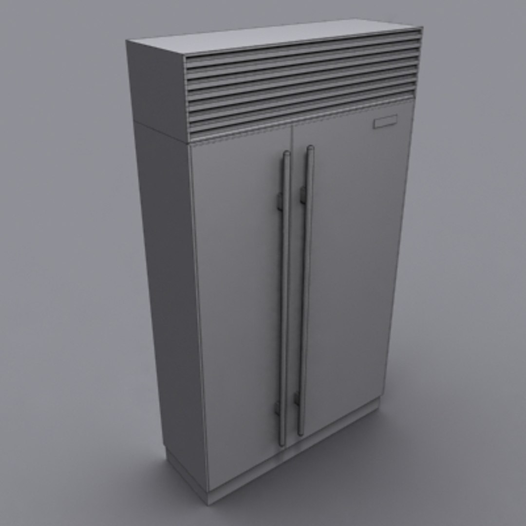 3d Sub-zero Refrigerator Model