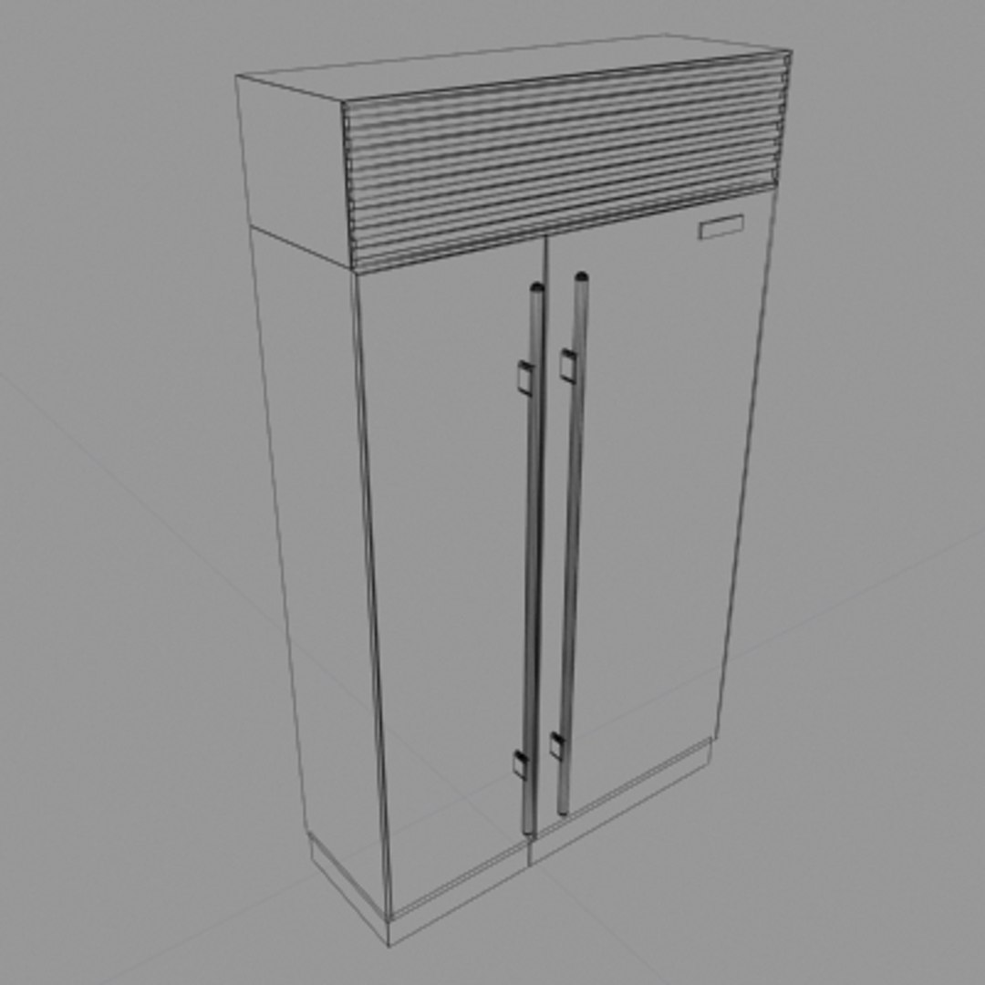 3d Sub-zero Refrigerator Model