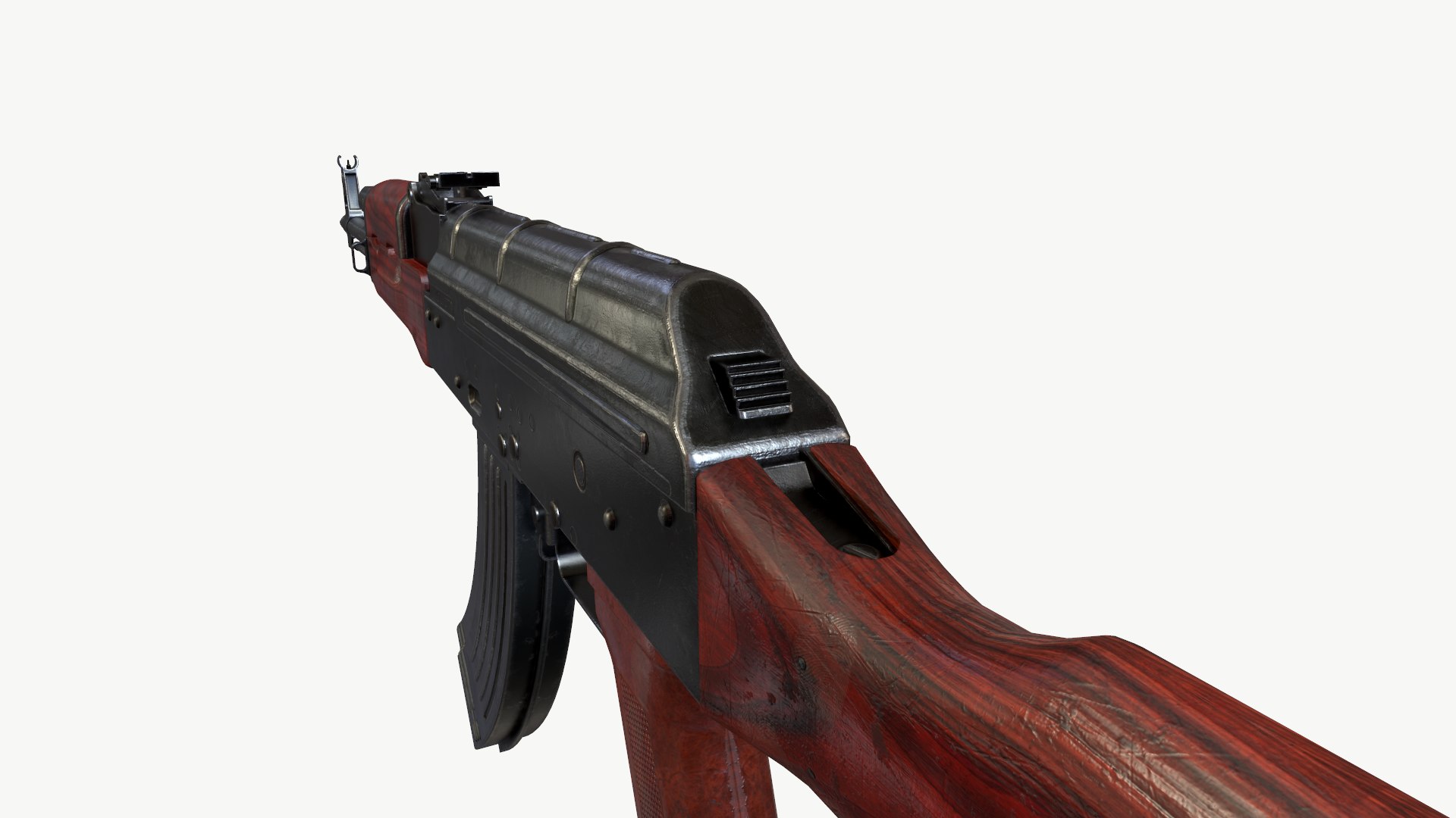 akm automatic rifle ak-47 3d model