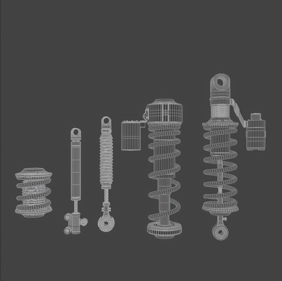 Shock absorber 3D model - TurboSquid 2182167