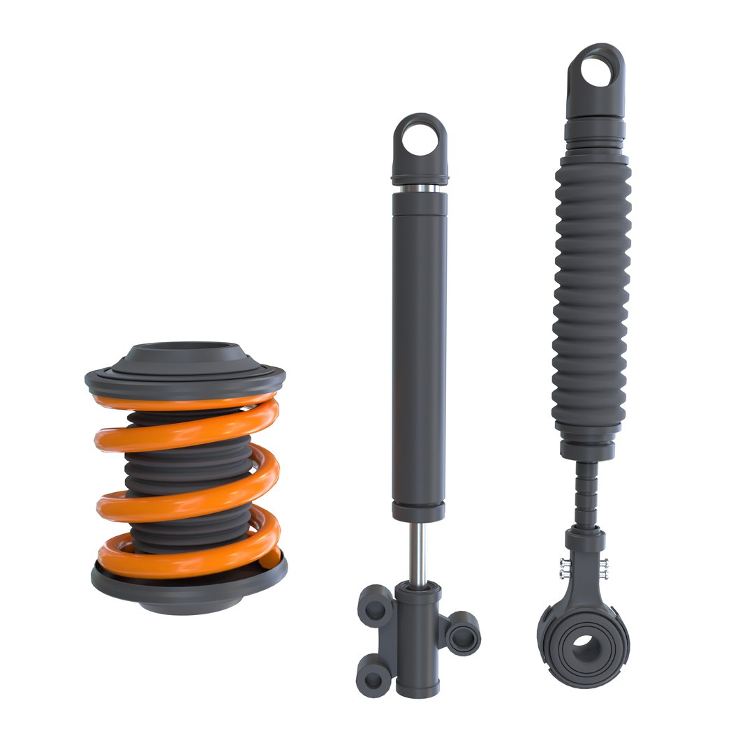 Shock absorber 3D model - TurboSquid 2182167