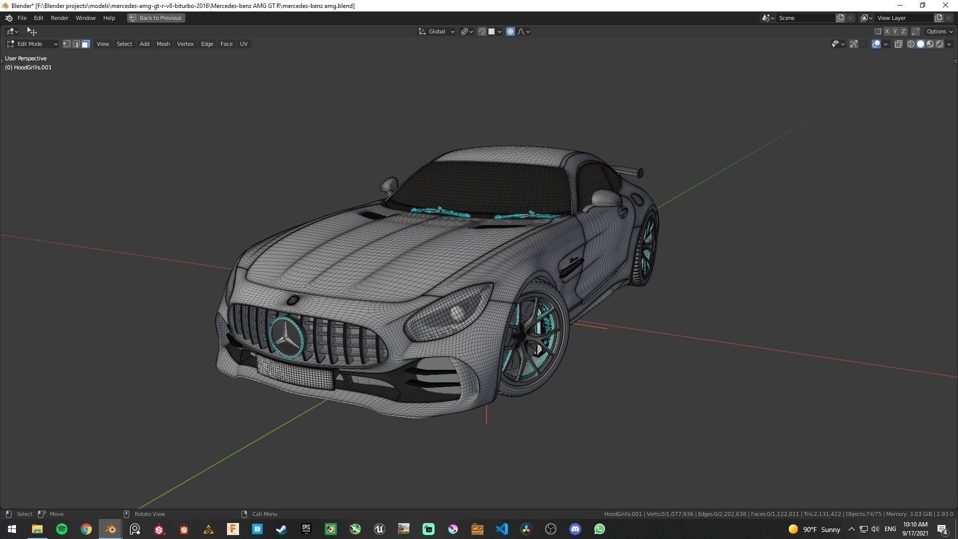 Mercedes AMG GT R Model - TurboSquid 2050857